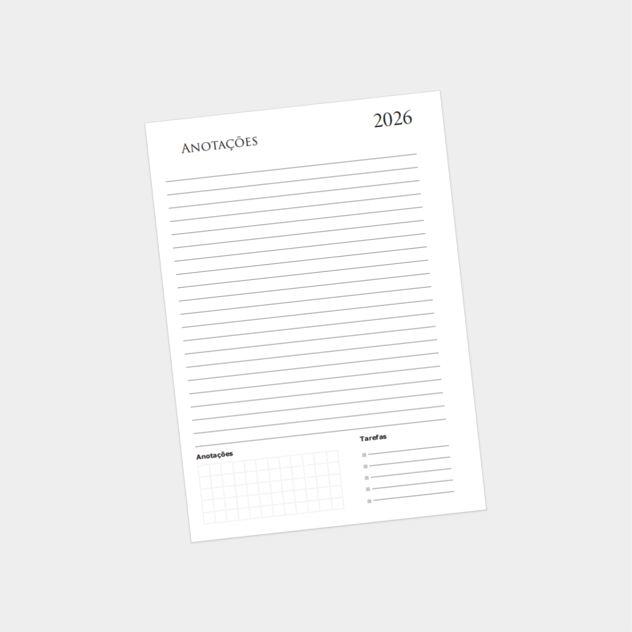 Arquivo Miolo Agenda 2026 em PDF para Imprimir